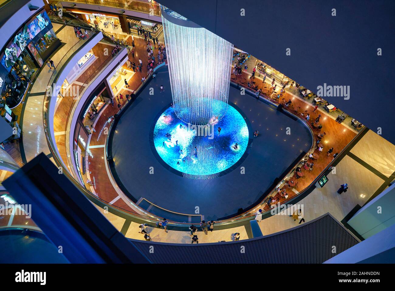SINGAPORE - CIRCA APRIL, 2019: view of Digital Light Canvas in ...
