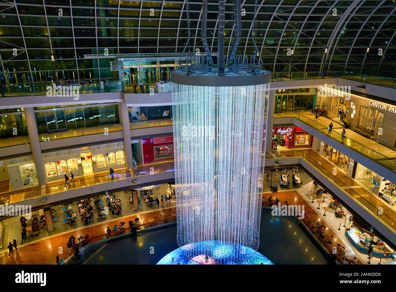 SINGAPORE - CIRCA APRIL, 2019: view of Digital Light Canvas in ...