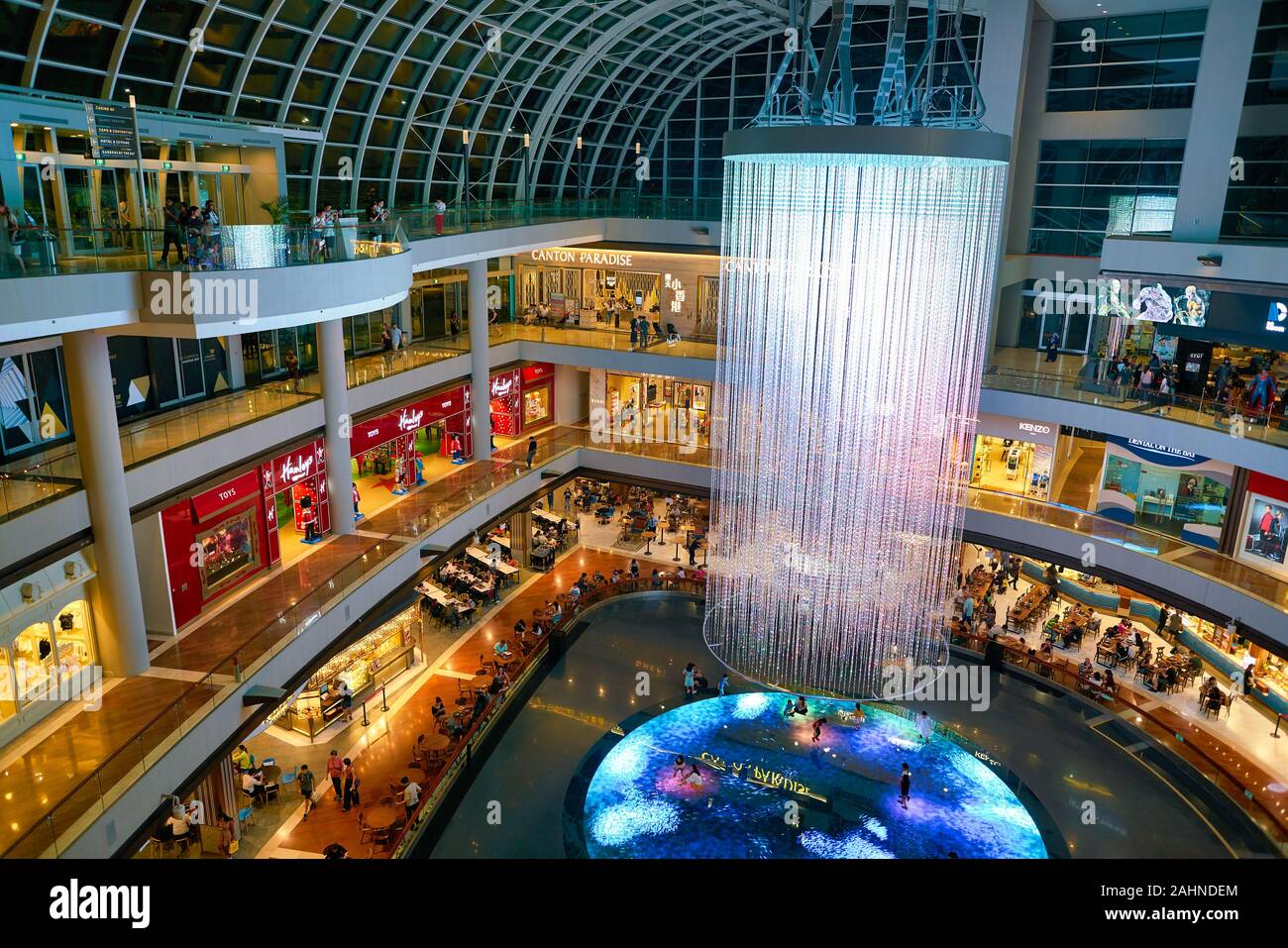 SINGAPORE - CIRCA APRIL, 2019: view of Digital Light Canvas in ...