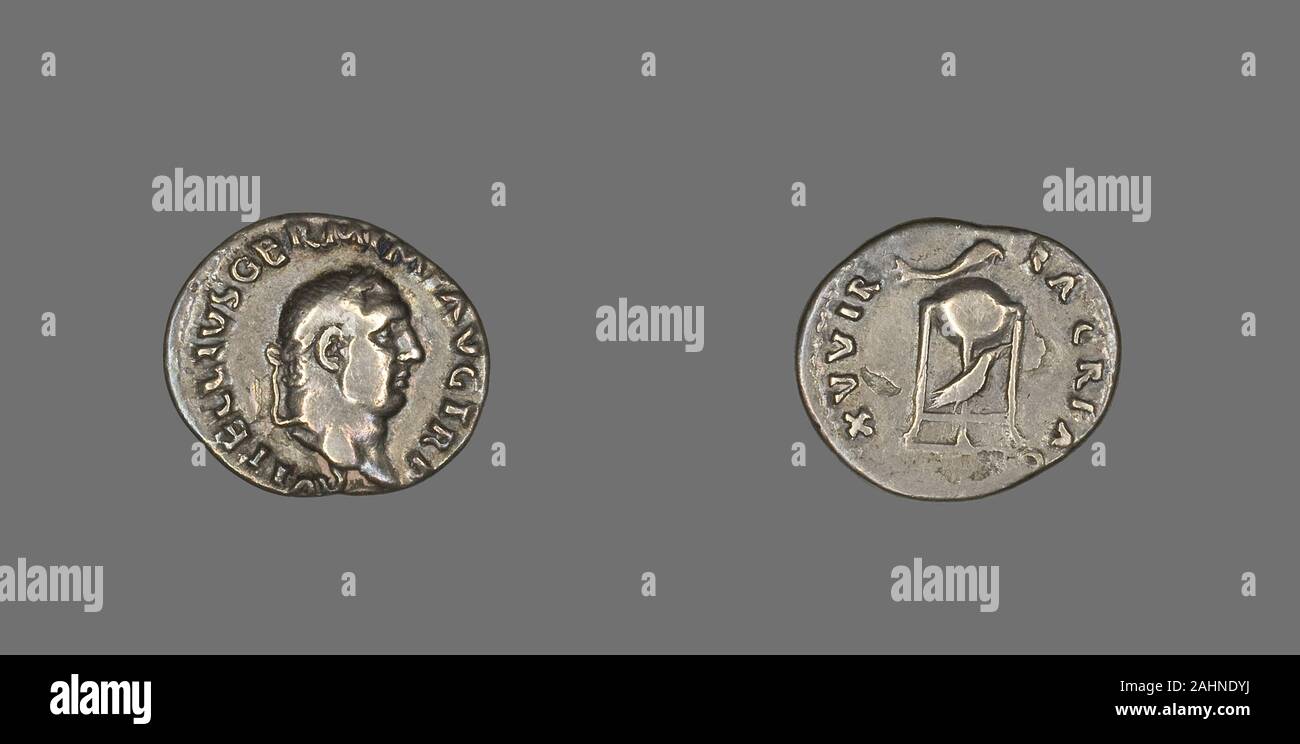 Ancient Roman. Denarius (Coin) Portraying Emperor Vitellius. 69 AD ...