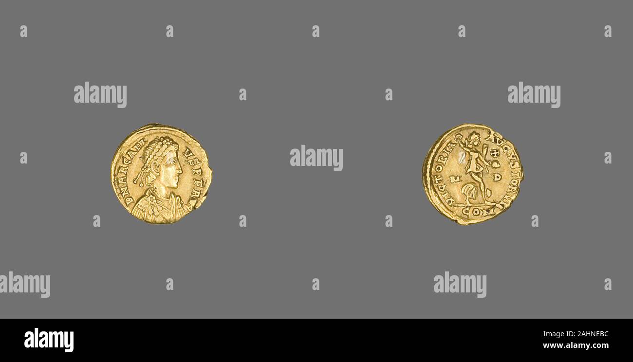 Ancient Roman. Quinarius (Coin) Portraying Emperor Arcadius. 393 AD–394 ...