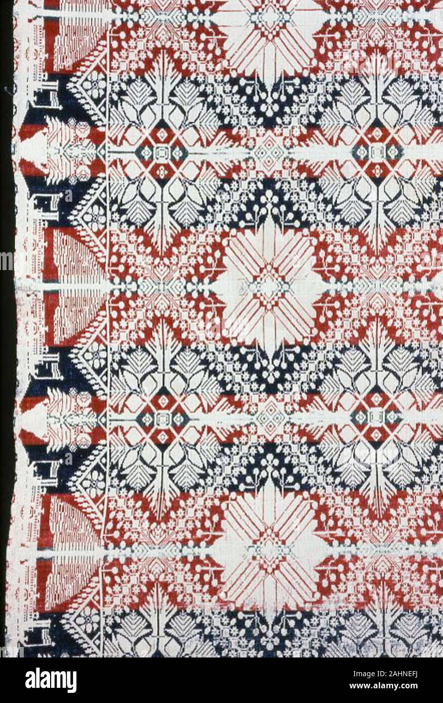 Coverlet. 1830–1850. United States. Cotton and wool, plain weave with ...