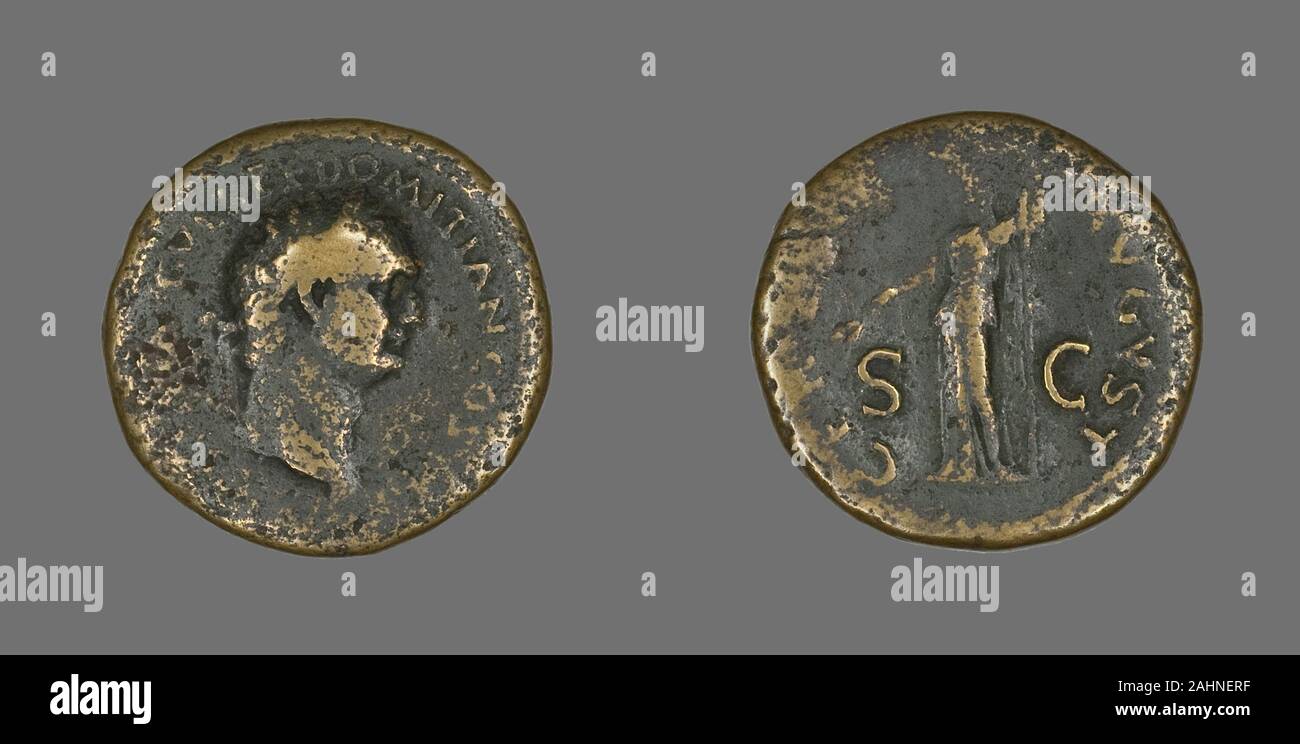 Ancient Roman. Coin Portraying Emperor Domitian. 81 AD–96 AD. Roman ...