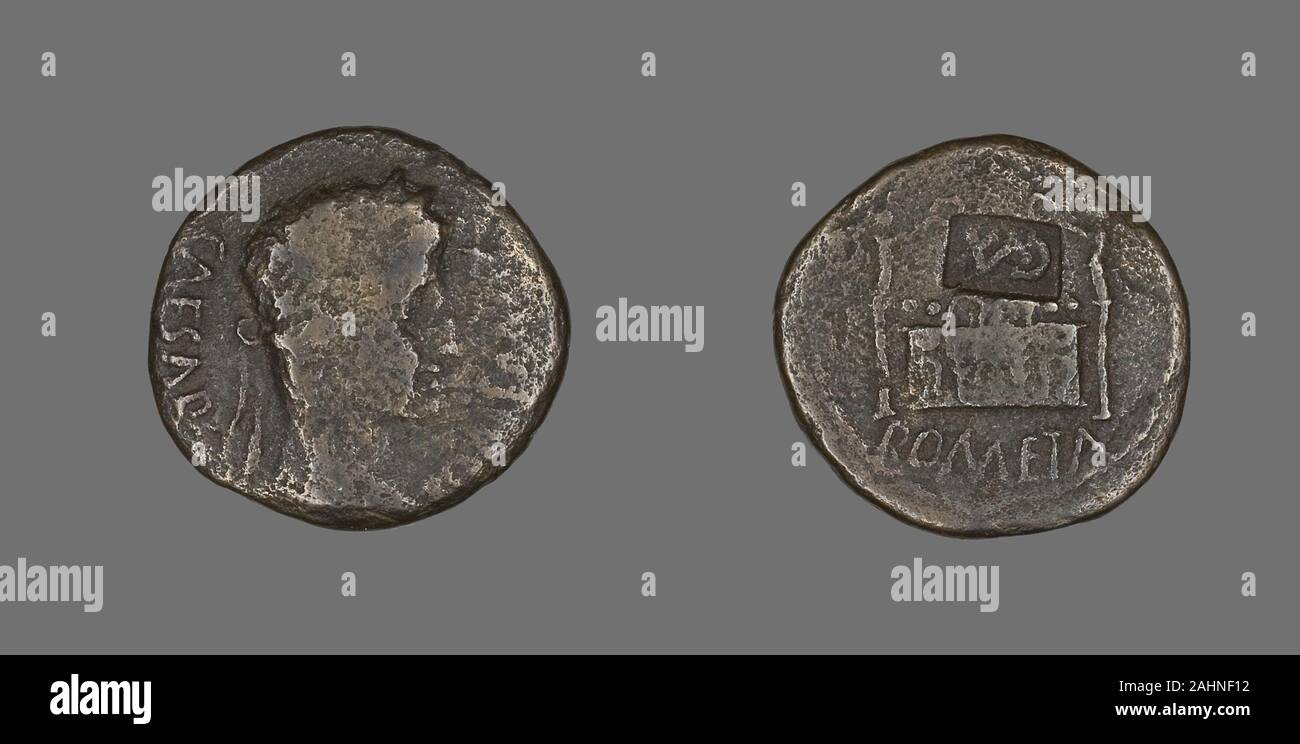 Ancient Roman. Coin Portraying Emperor Augustus. 27 BC–14 AD. Roman ...