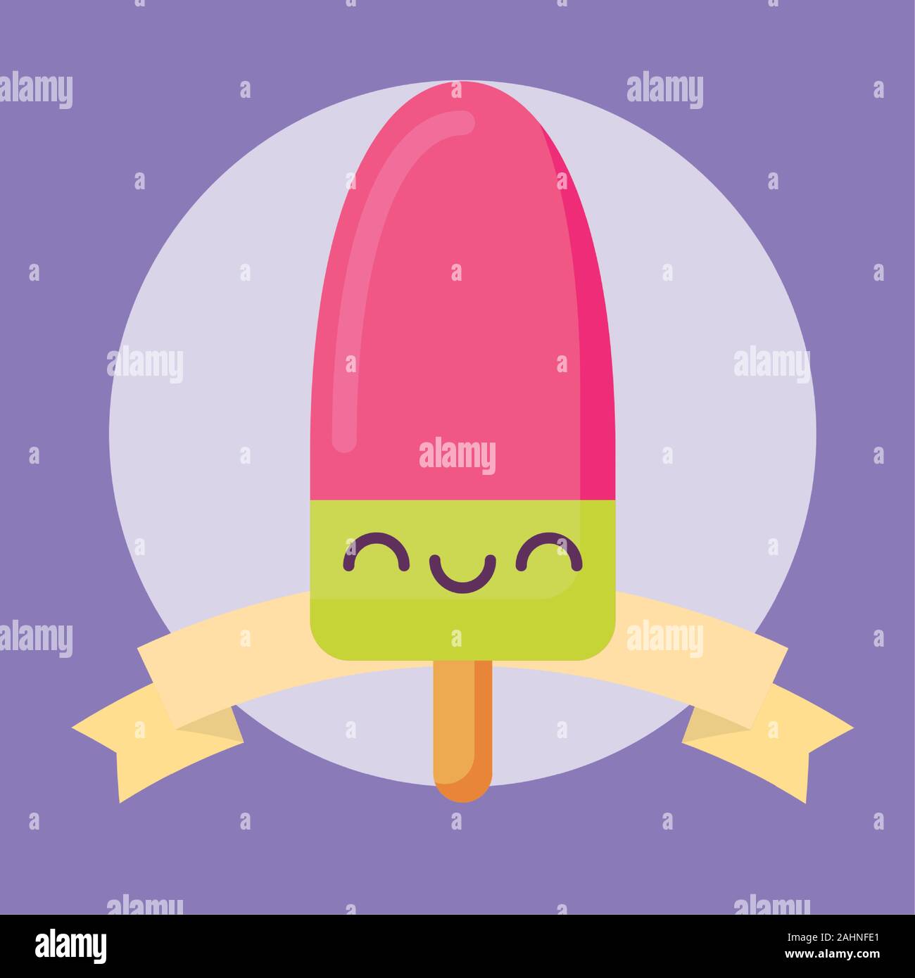 popsicle cartoon design, Kawaii expression cute character funny and ...