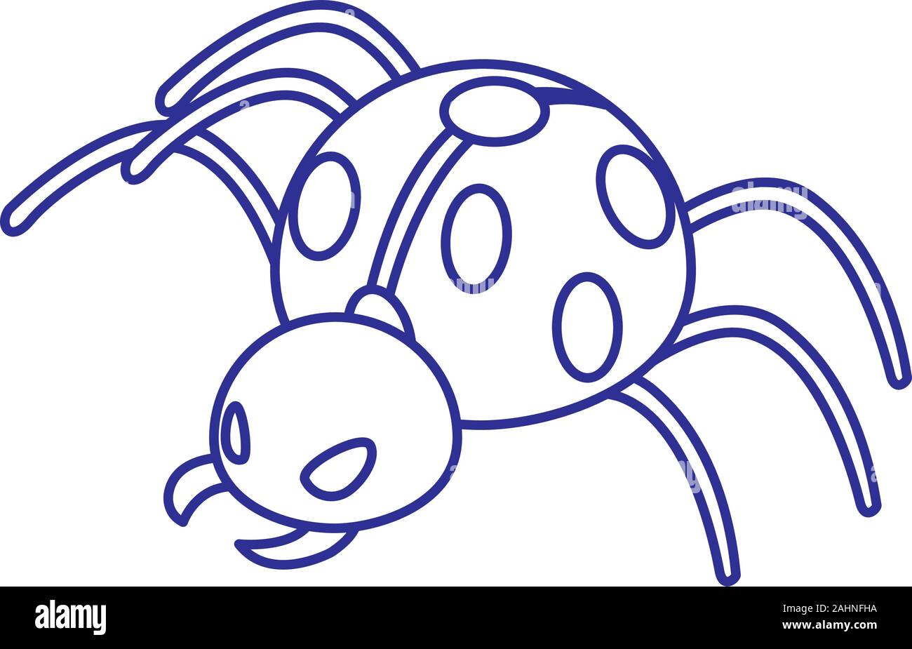 Pointed bug design of Insect pest infestation parasite macro cimex ...