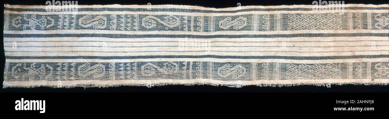 Chimú. Fragment. 1250–1532. Peru. Cotton, stripes of plain weave and ...