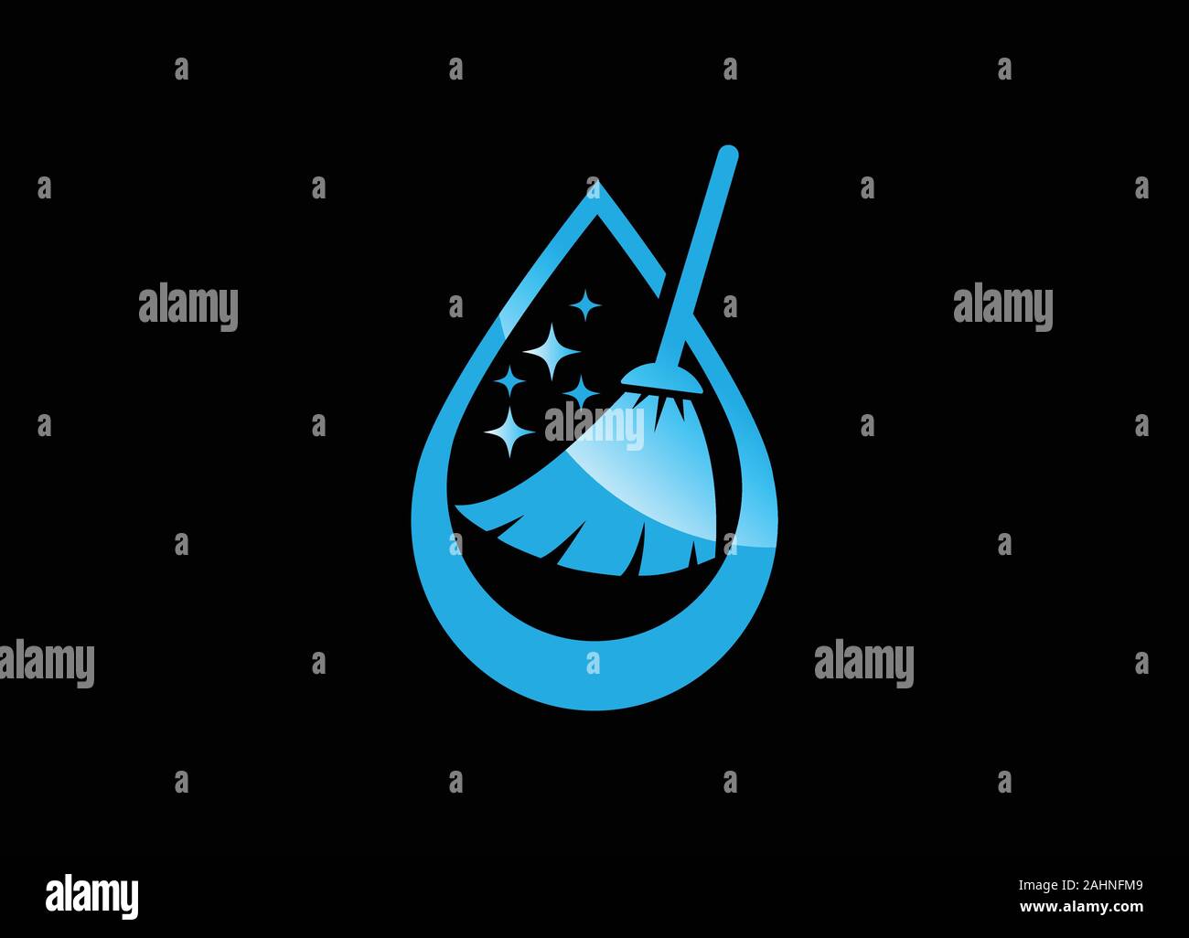 Cleaning Service Logo design Template, Cleaning And Maintenance Logo ...