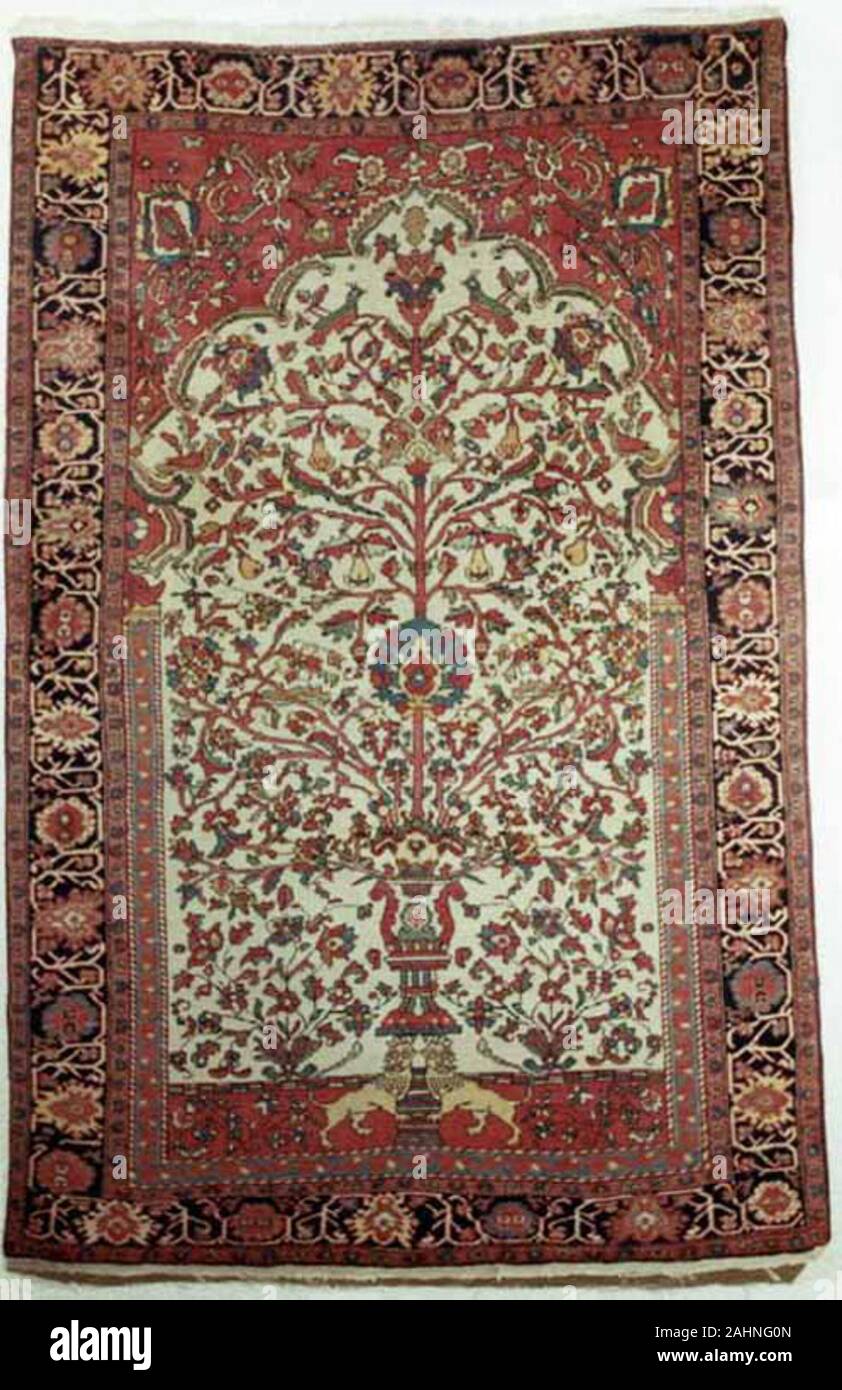 Islamic. Prayer Carpet (Sarouk Style). 1875–1900. Persia. Cotton and ...