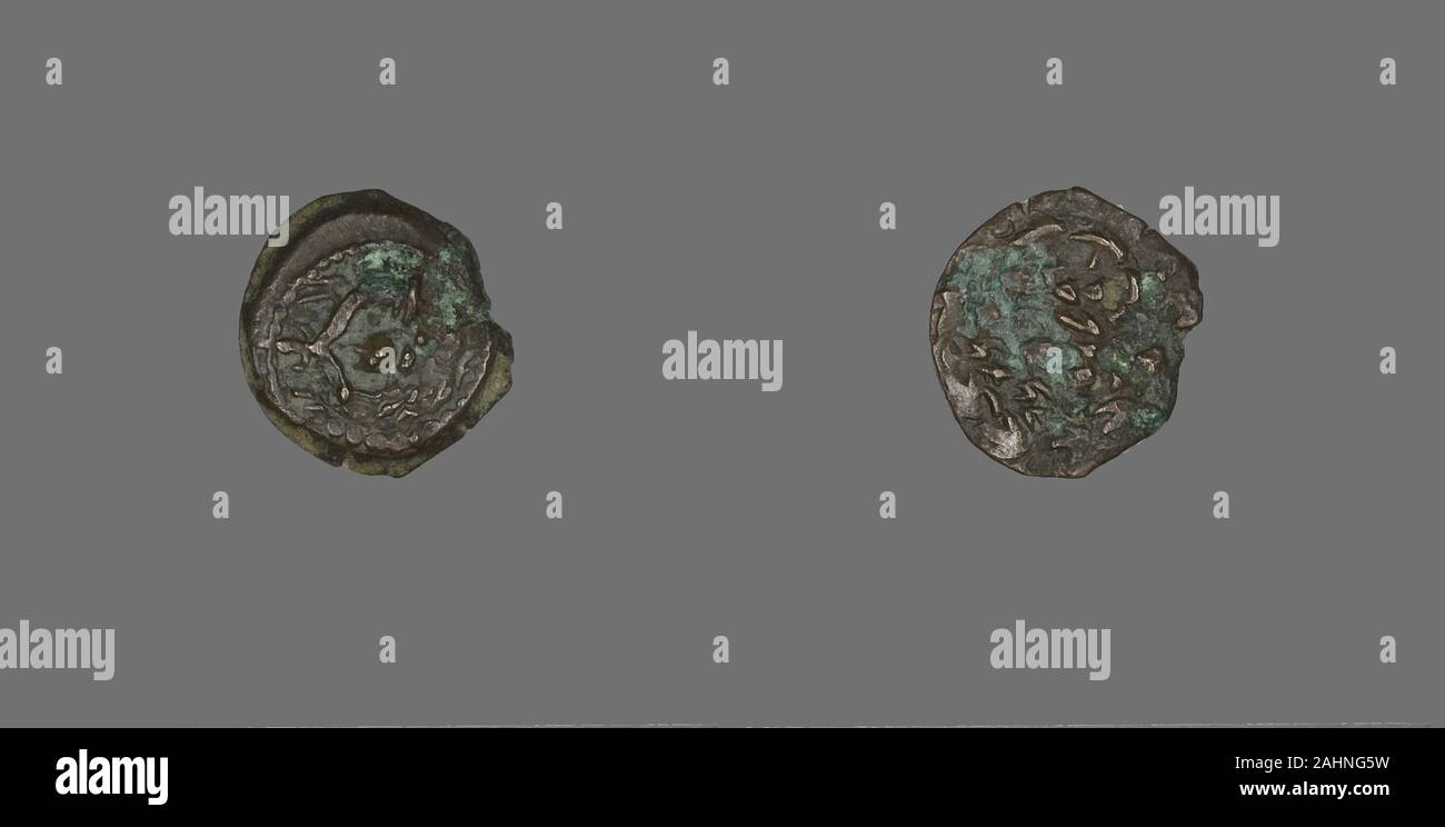 Judean. Coin Depicting a Double Cornucopia. 135 BC–76 BC. Israel ...