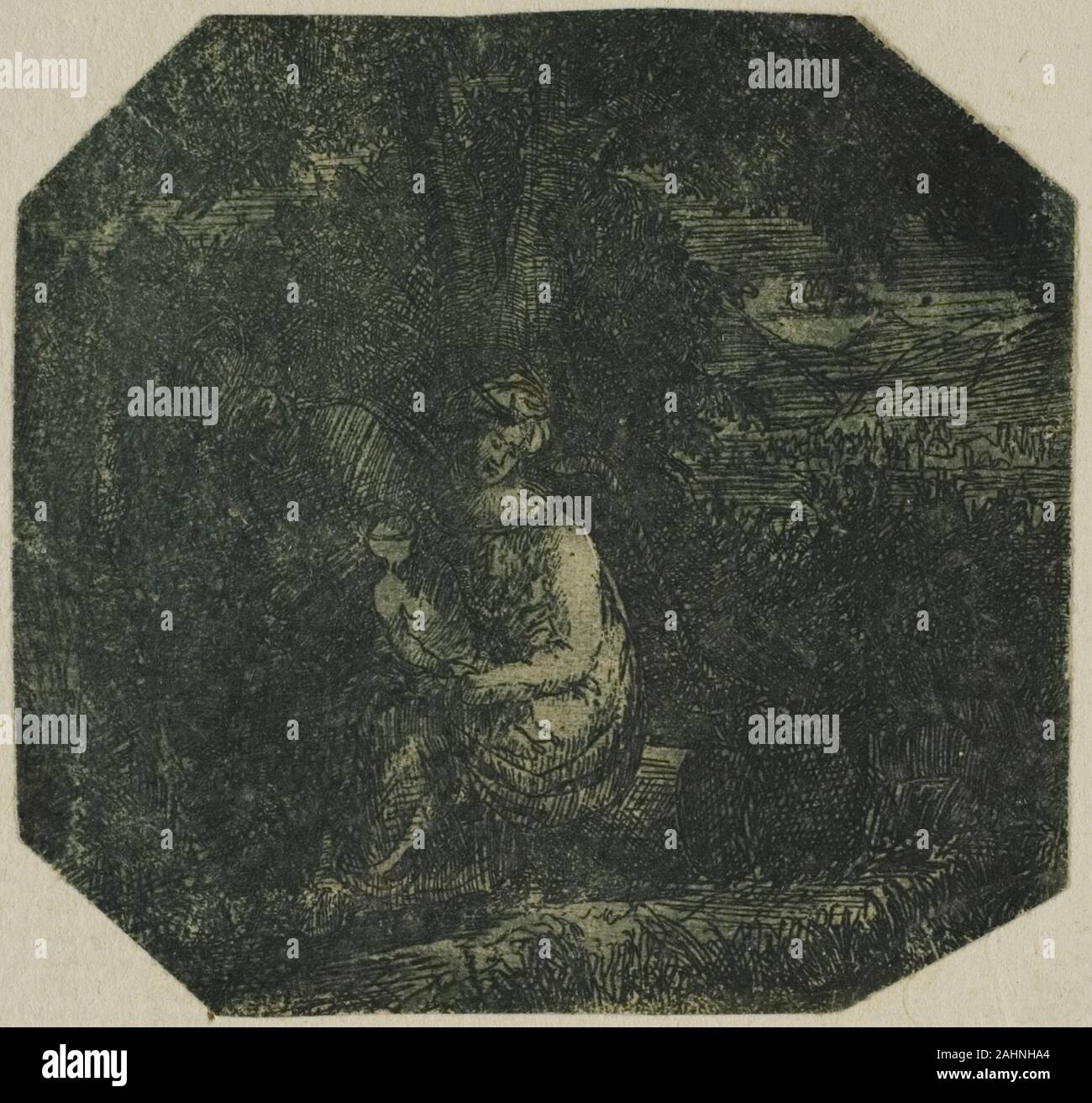 Rodolphe Bresdin. The Holy Family. 1845–1885. France. Etching in dark ...