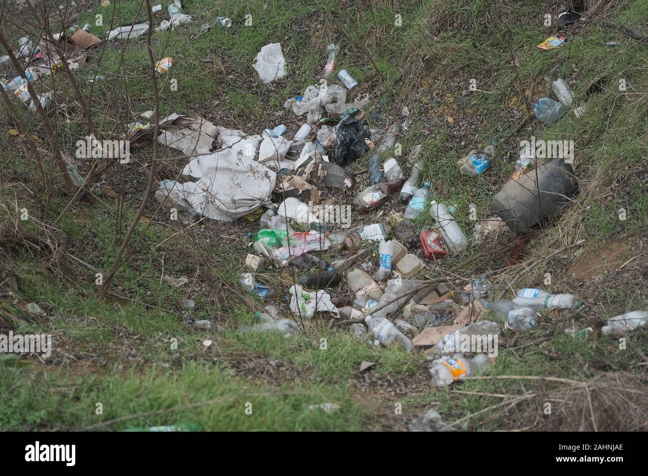 Plastic Pollution Roadside High Resolution Stock Photography and Images ...