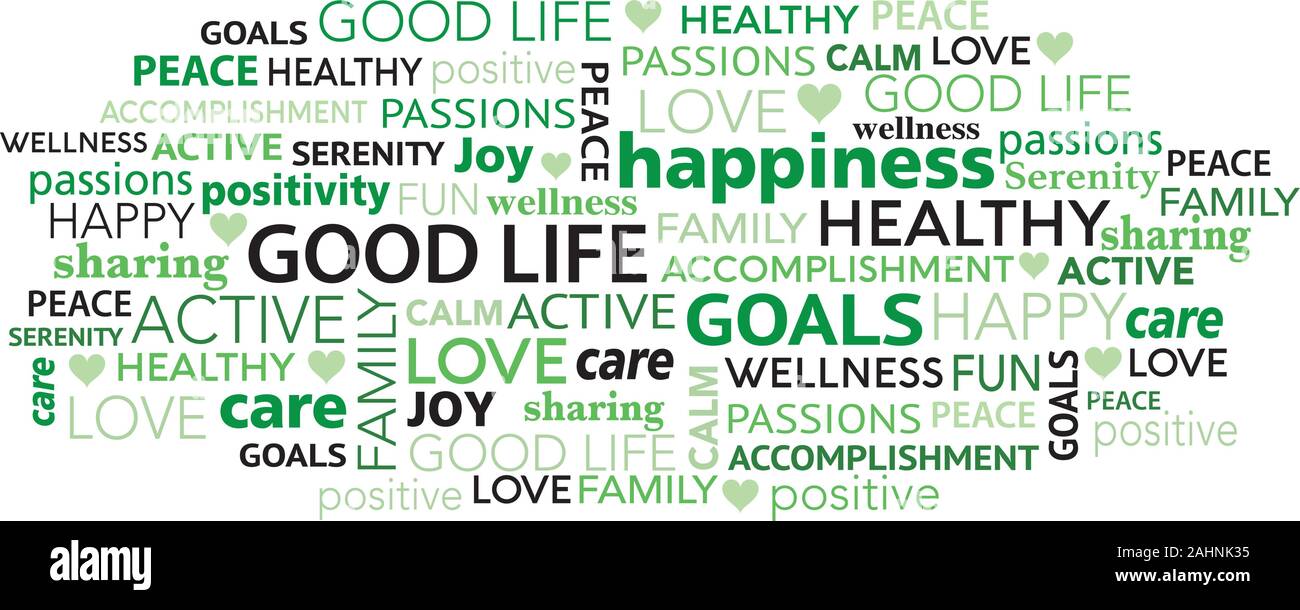 Positive Word Collage