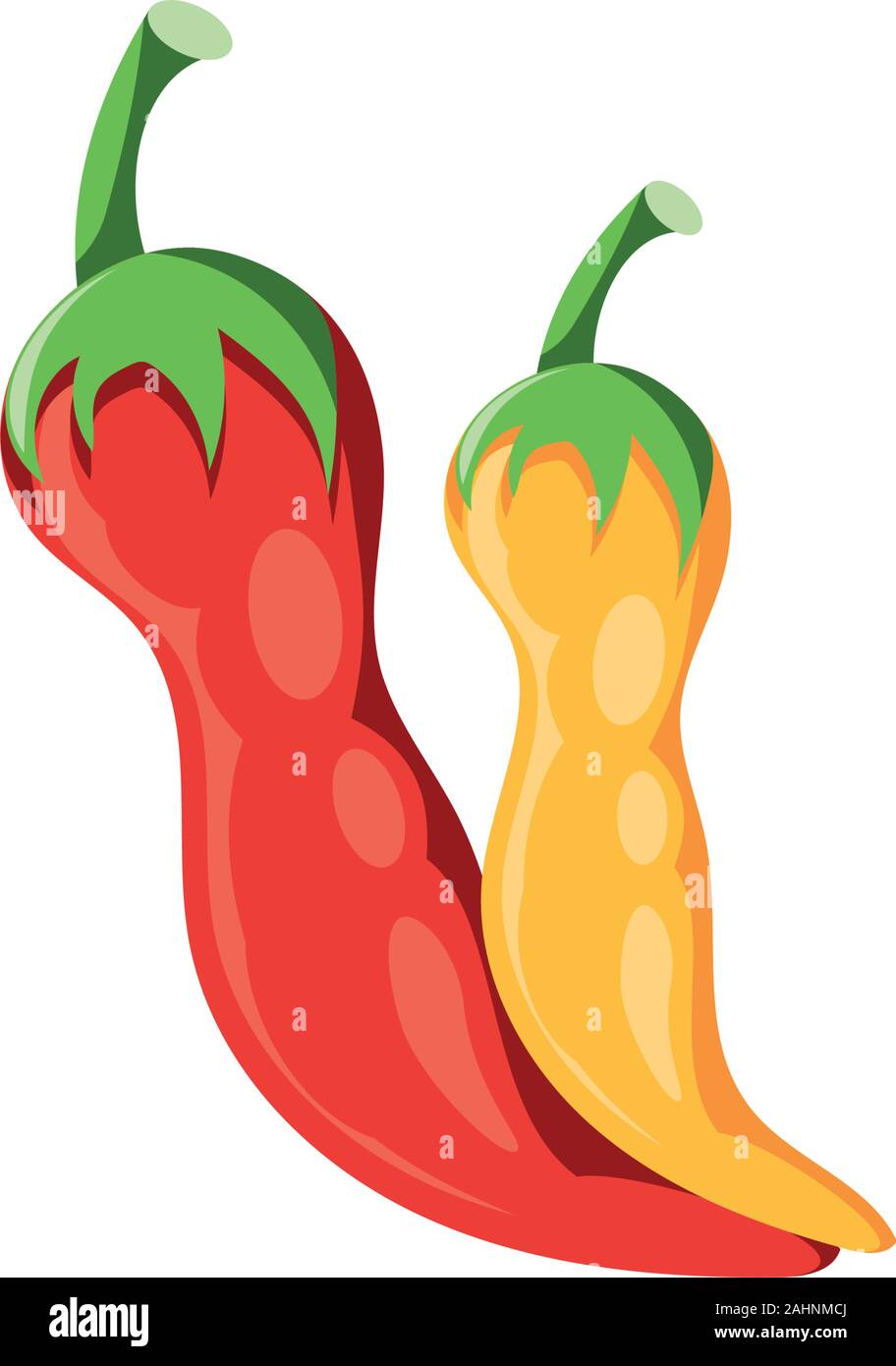 peppers mexican in white background vector illustration design Stock ...