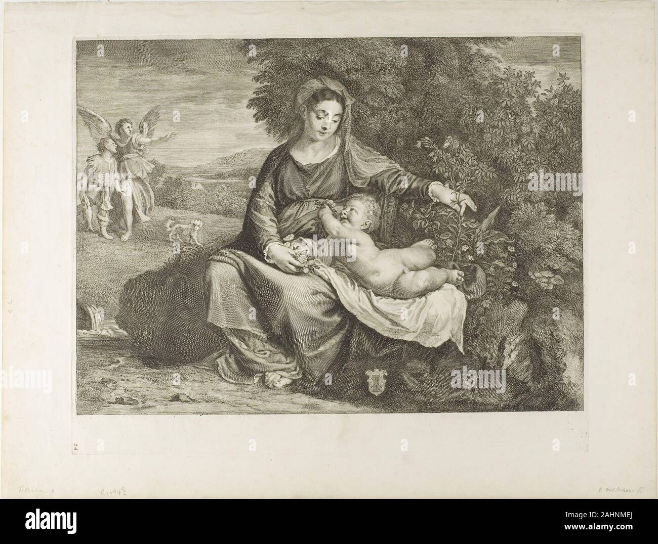 Cornelis Visscher. Madonna and Child. 1649–1658. Holland. Engraving on ...