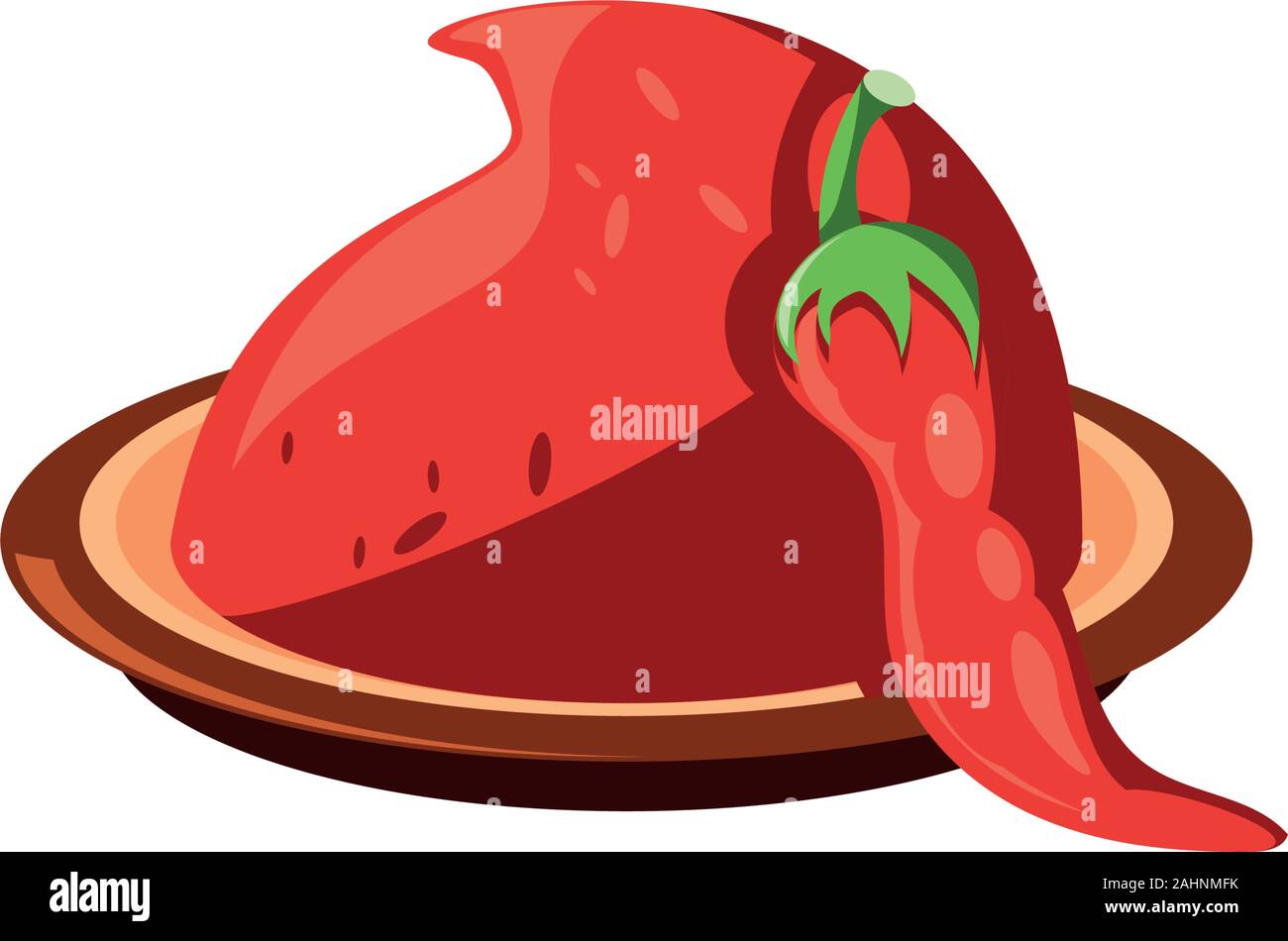 peppers mexican in white background vector illustration design Stock ...