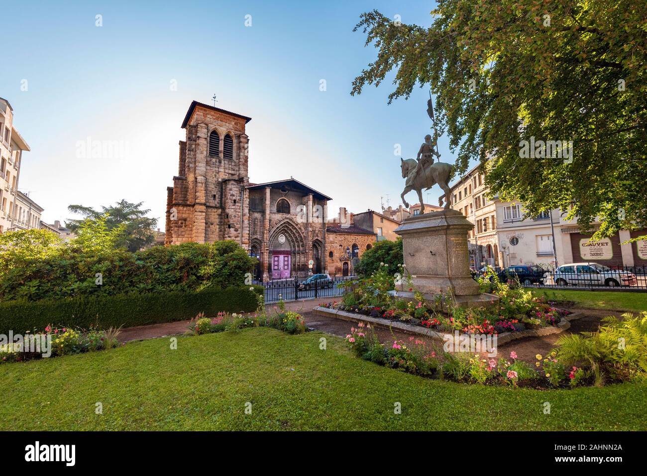 Saint-Etienne, France – July 29, 2019 Saint Etienne Church as seen from ...