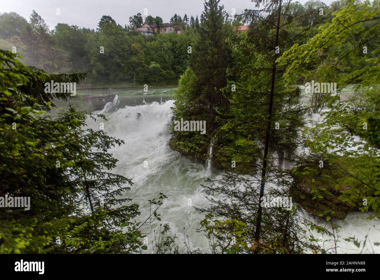 Traunfall flood, Upper Austria. Europe Stock Photo - Alamy