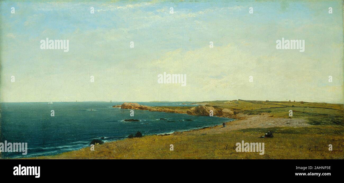 John Frederick Kensett. Near Newport. 1869. Newport. Oil on canvas In ...