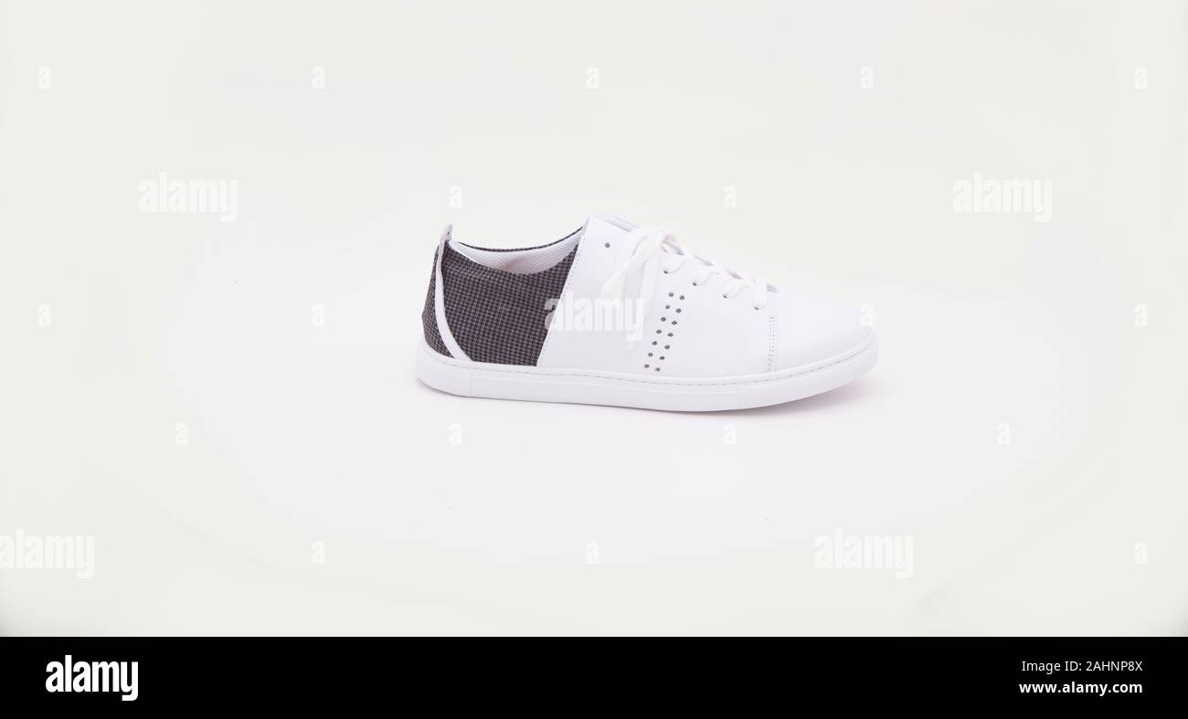 Women single sneaker isolated on white background with clipping path ...