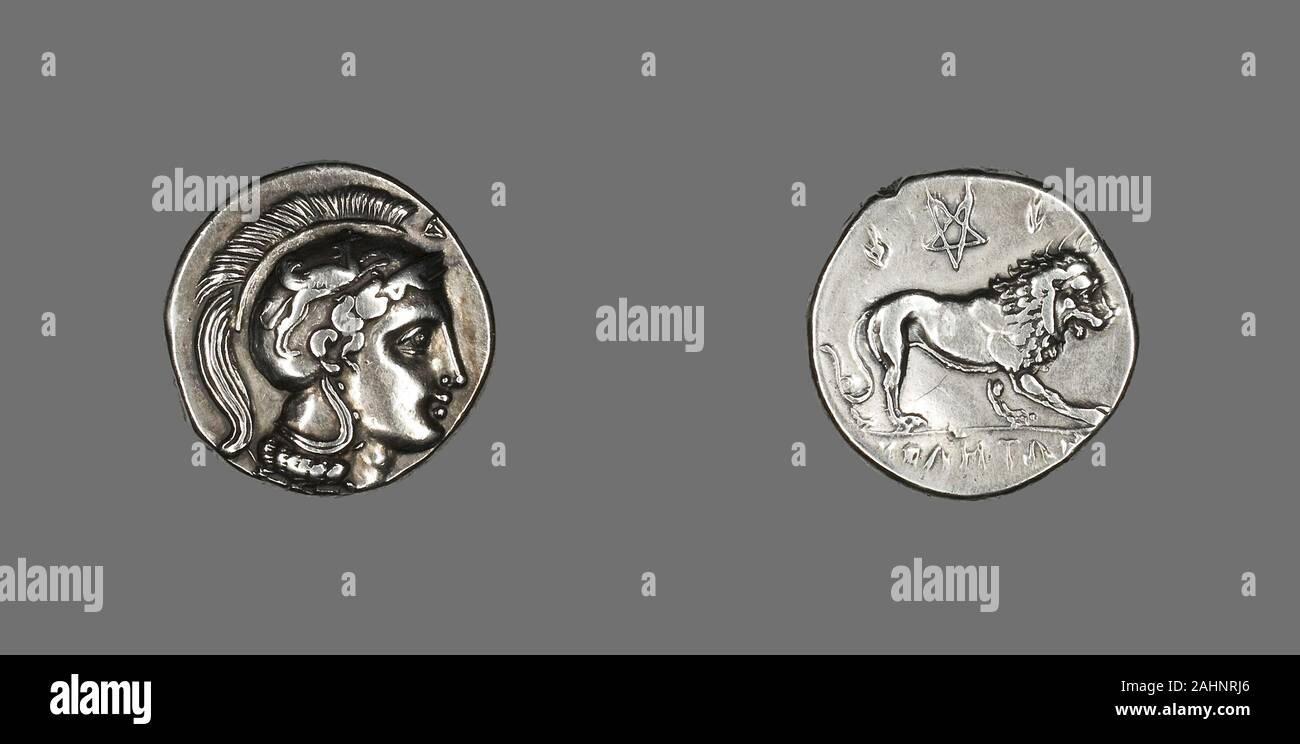 Ancient Greek. Stater ( ) (Coin) Depicting the Goddess Athena. 400 BC ...