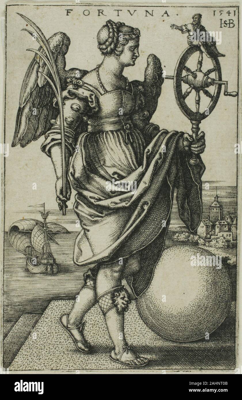 Hans Sebald Beham. Fortune. 1541. Germany. Engraving in black on ivory ...