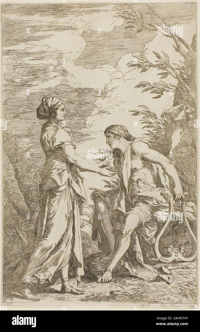 Salvator Rosa. Apollo and the Cumean Sybil. 1780. Italy. Etching on ...
