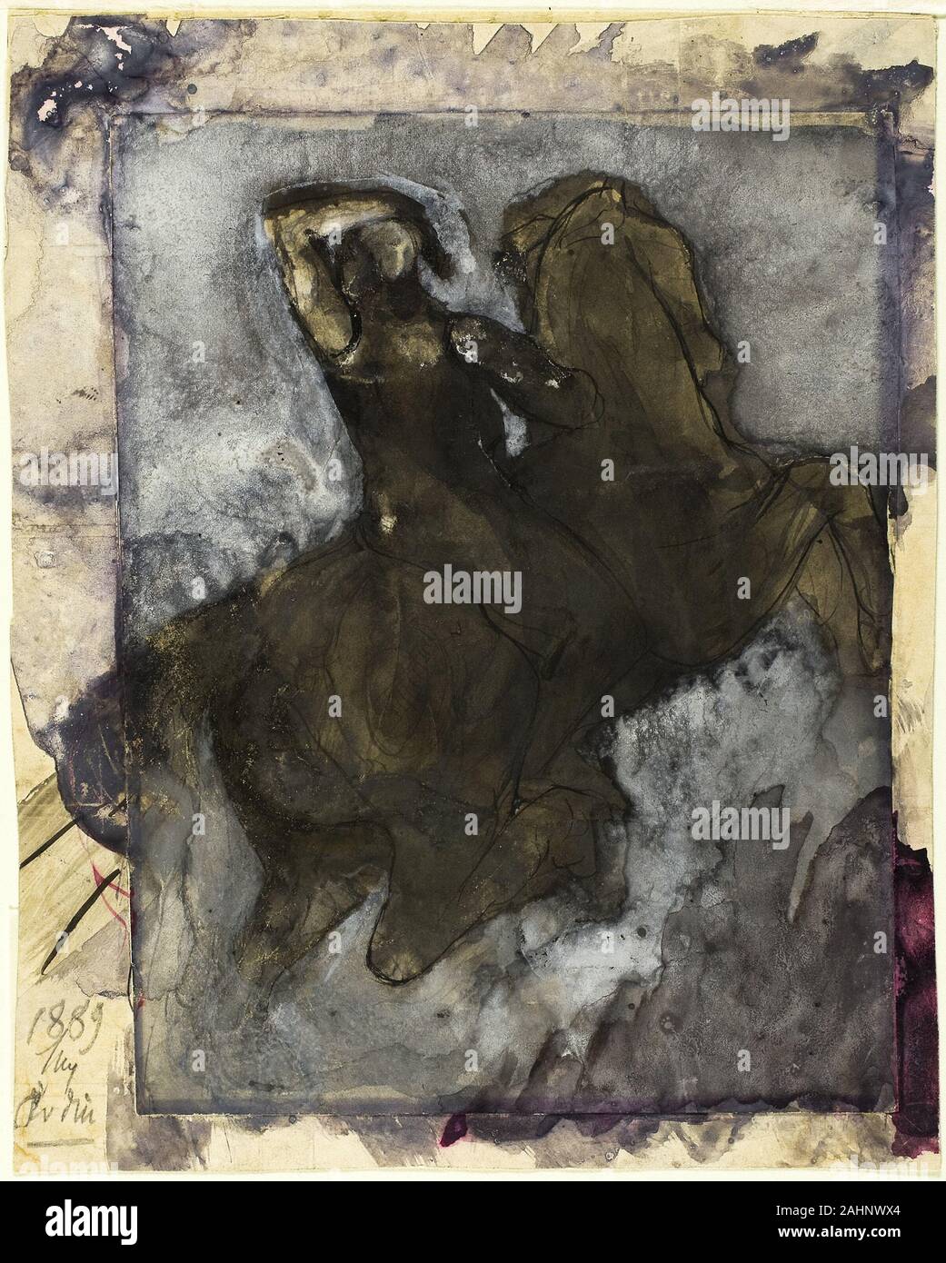 Gouache and brown ink over graphite hi-res stock photography and images ...