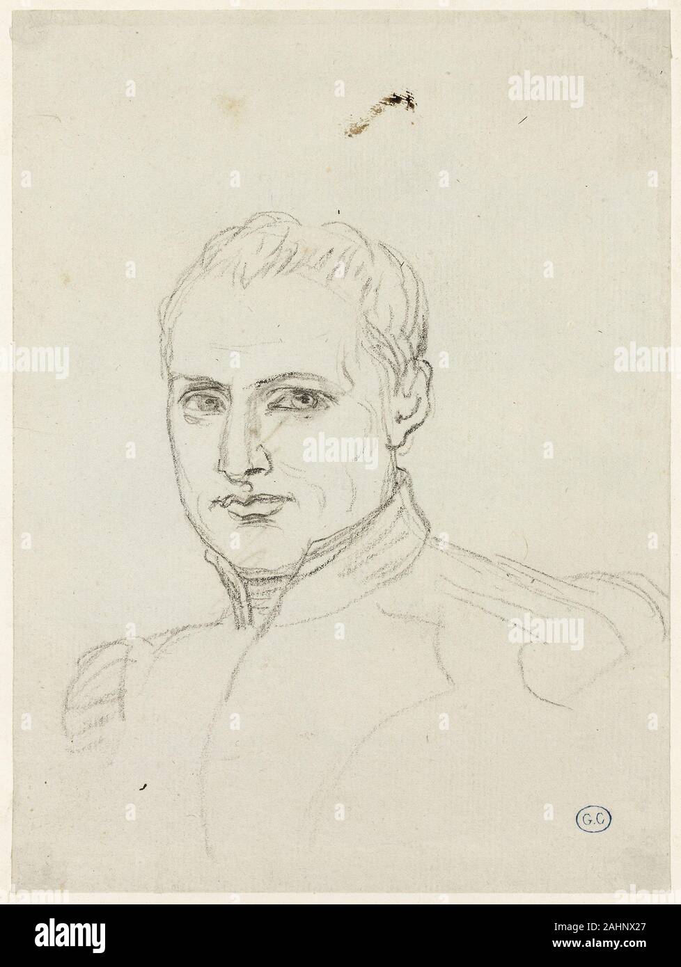 Jacques Louis David. Study. 1811–1812. France. Black chalk, with black ...