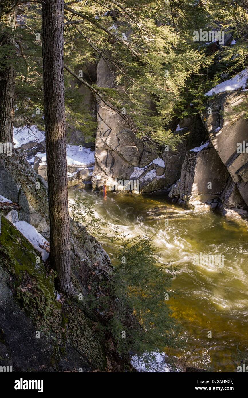 The Westfield River runs through Chesterfield Gorge in West ...
