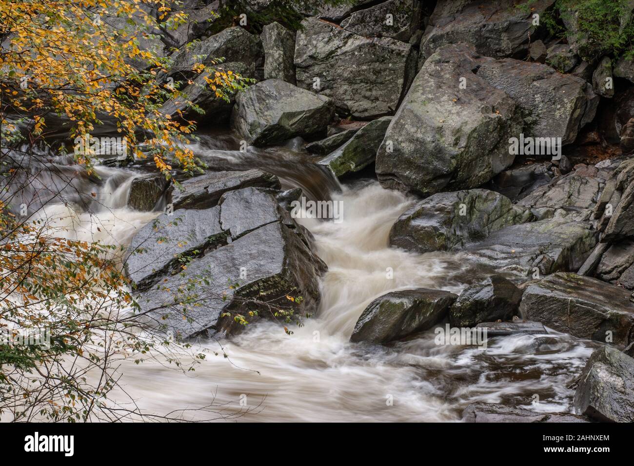 The Westfield River runs through Chesterfield Gorge in West ...