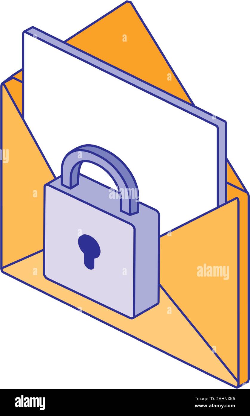 Padlock and envelope design of Security lock access door house safe ...