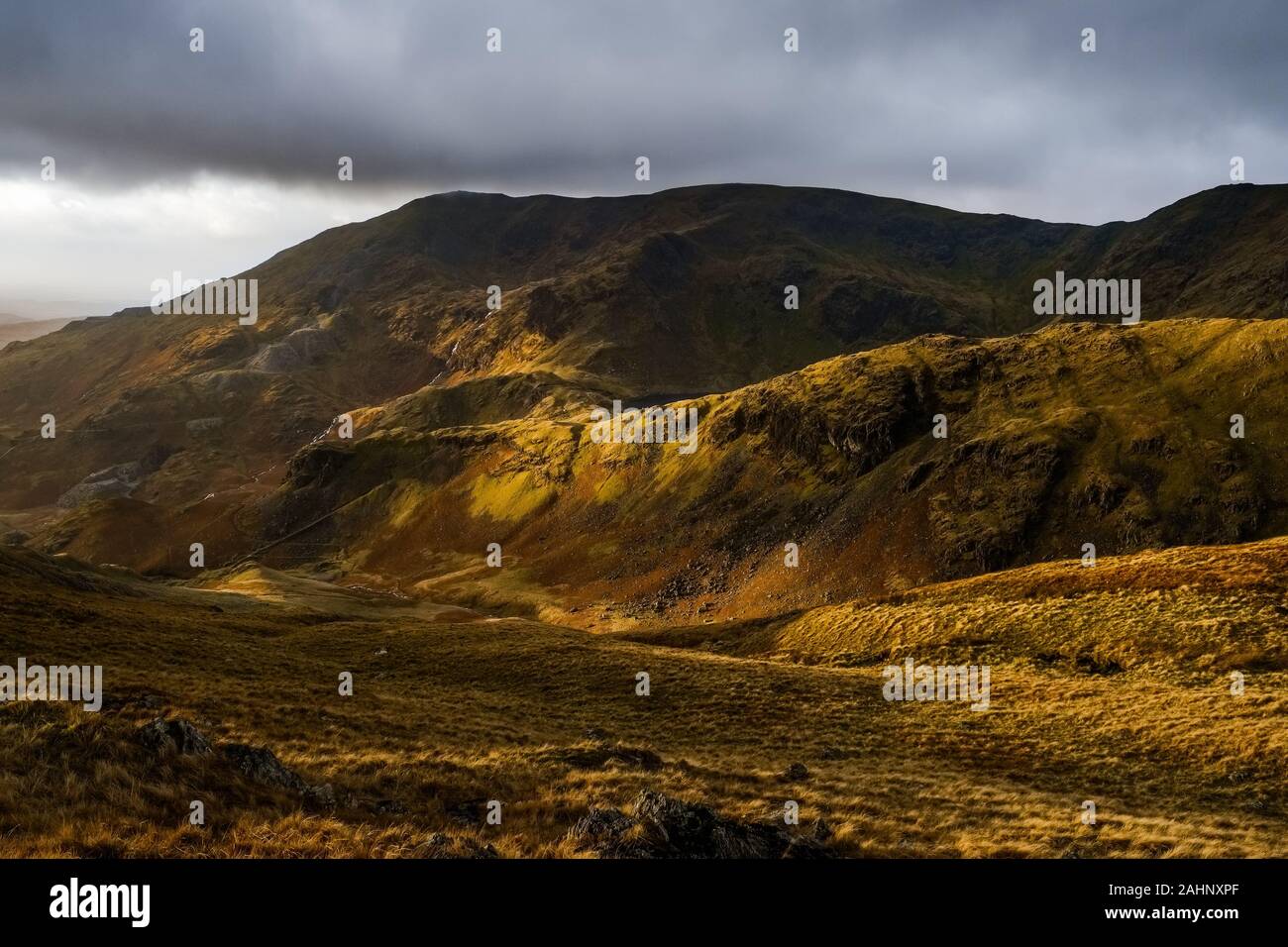 Coniston Old Man & Coppermines Valley, English Lake District Stock ...