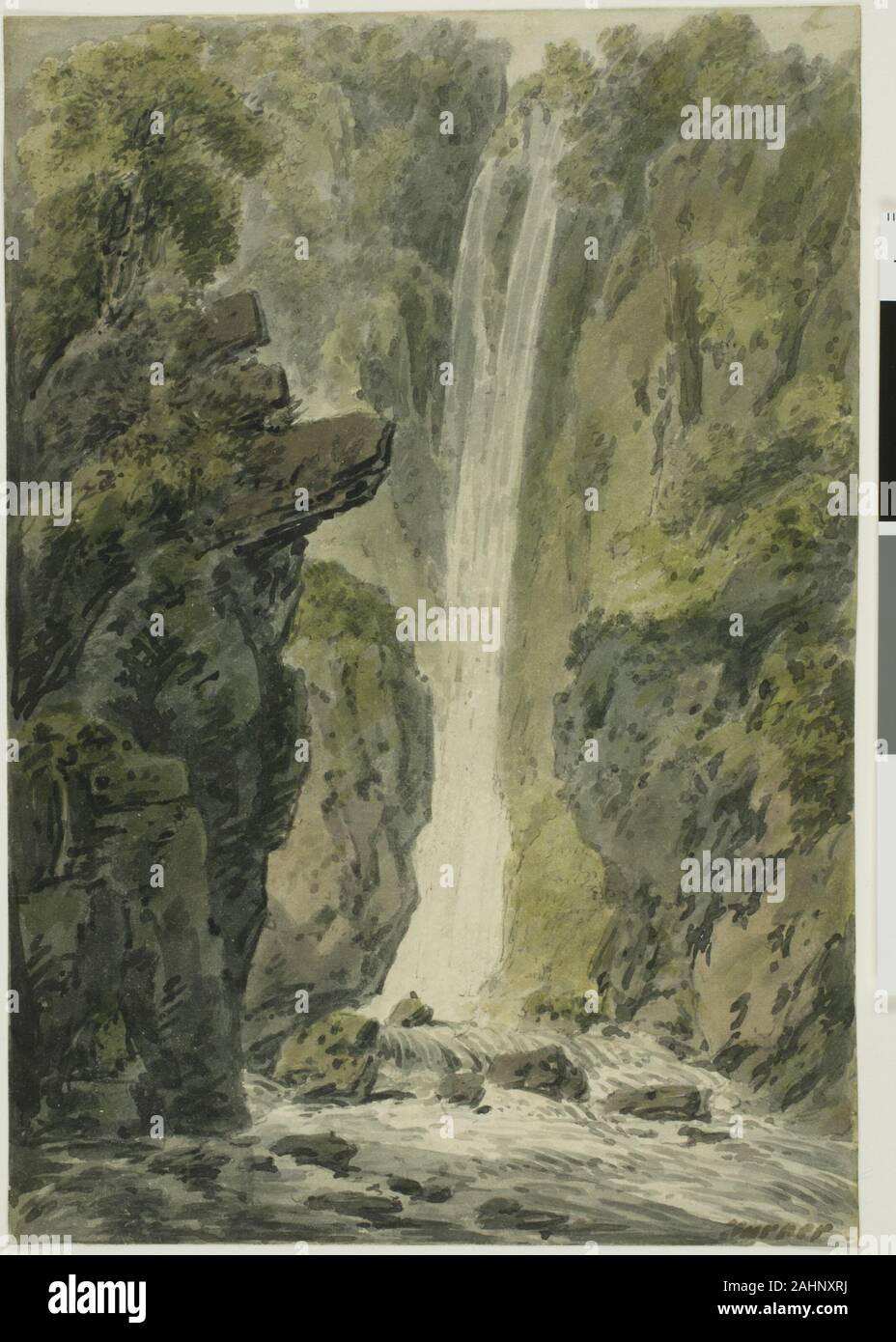Edward Dayes. Waterfall. 1783–1851. England. Watercolor over graphite ...