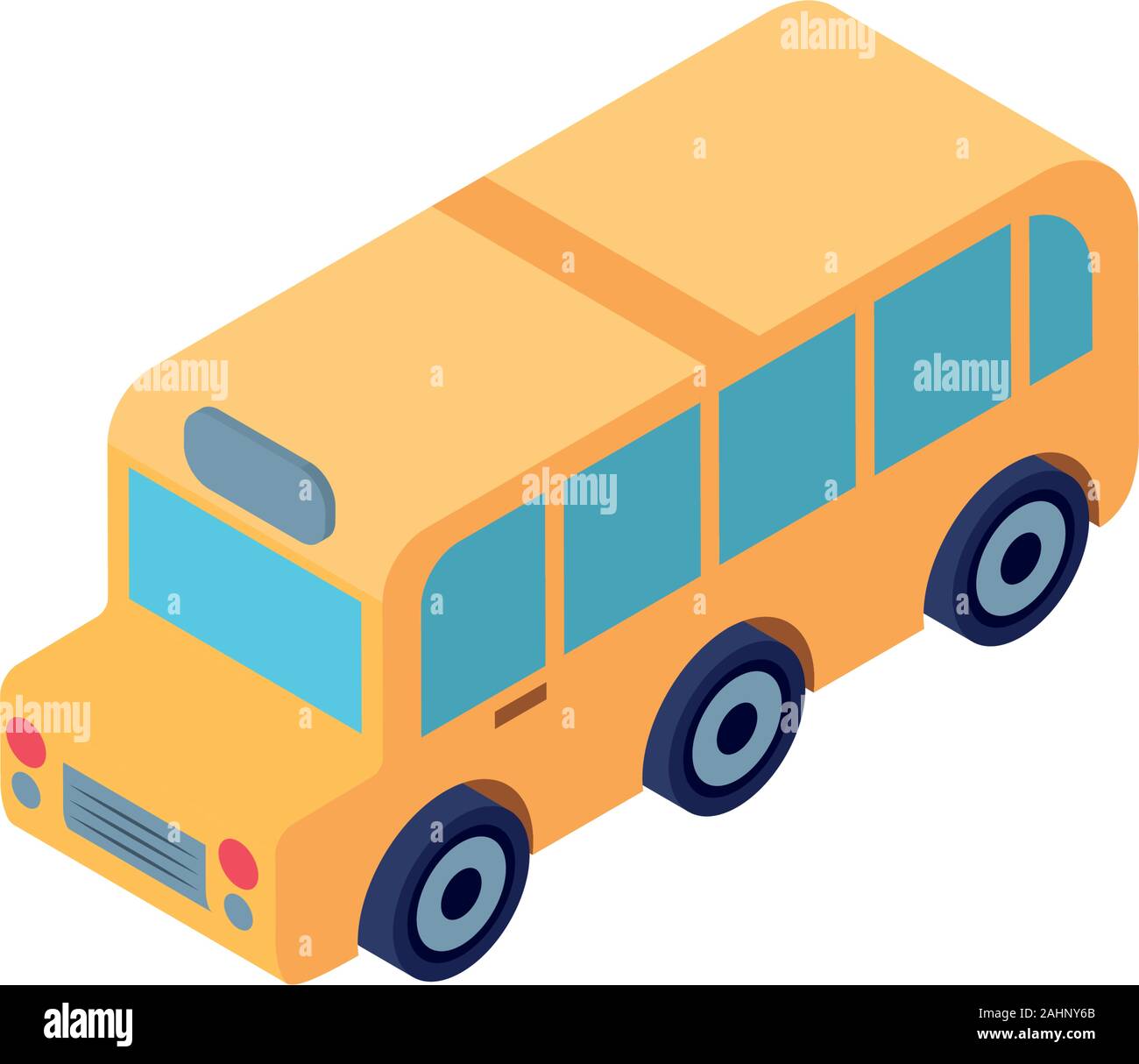 school bus color yellow on white background vector illustration design ...