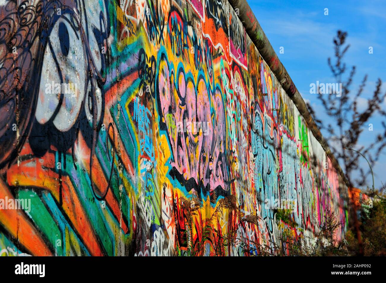 berlin, berlin sights, wall, bright, cold war, colorful, colorful ...