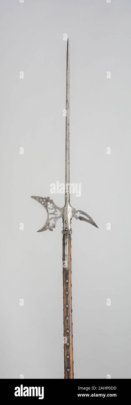 Halberd. 1575. Germany. Steel and wood (oak Stock Photo - Alamy