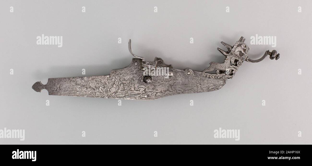 Wheellock from a Rifle. 1670–1690. Europe. Steel Stock Photo - Alamy