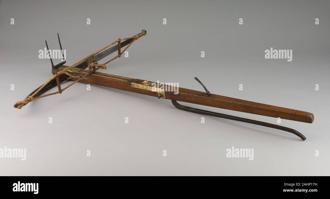 Pellet Crossbow. 1590–1610. Europe. Maple, steel, iron, horn, and cord ...
