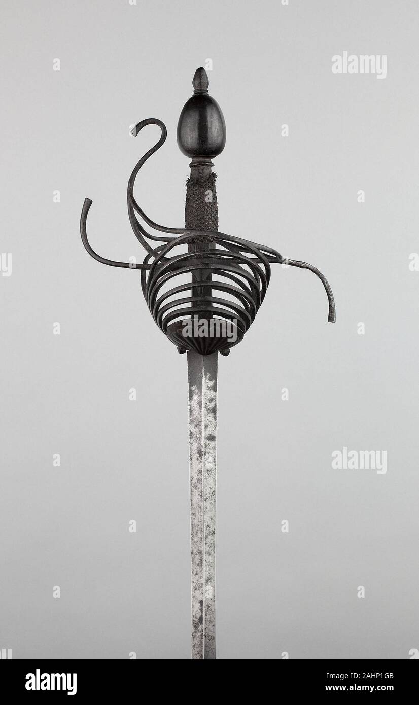 Rapier with Scabbard. 1620–1650. Europe, southern. Steel Stock Photo ...