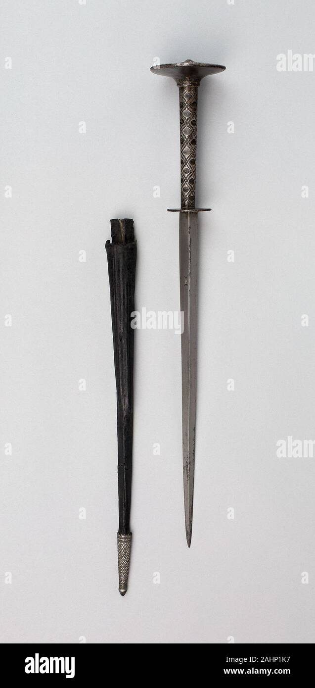 Roundel Dagger and Scabbard. 1500–1525. Saxony. Steel, leather, and ...