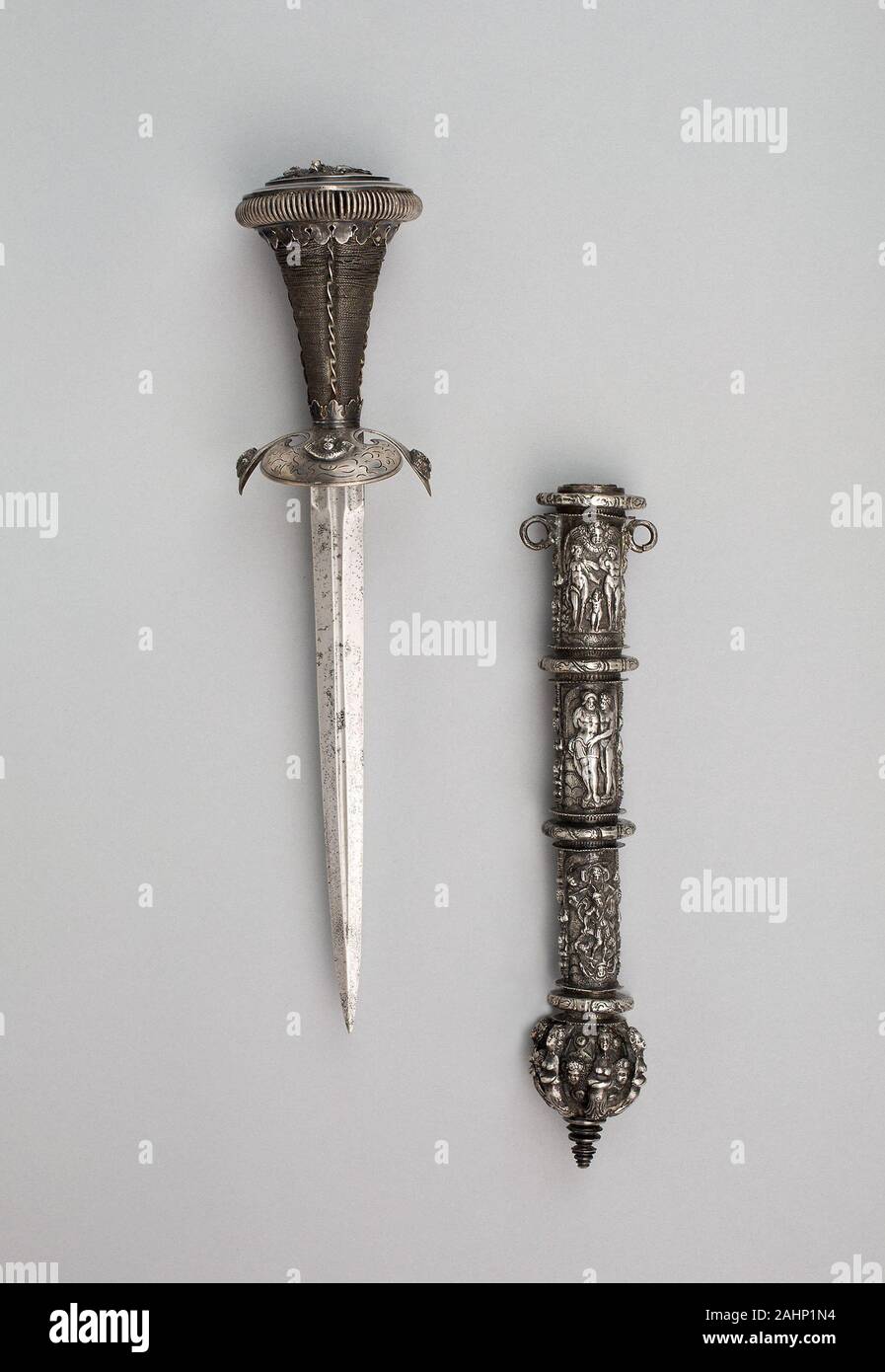 Dagger and Sheath. 1550–1575. Germany. Steel, silver, and wood Stock ...