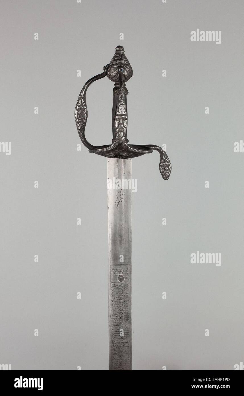 Cavalry Sword with Calendar Blade. 1625–1675. Germany. Steel, wood, and ...