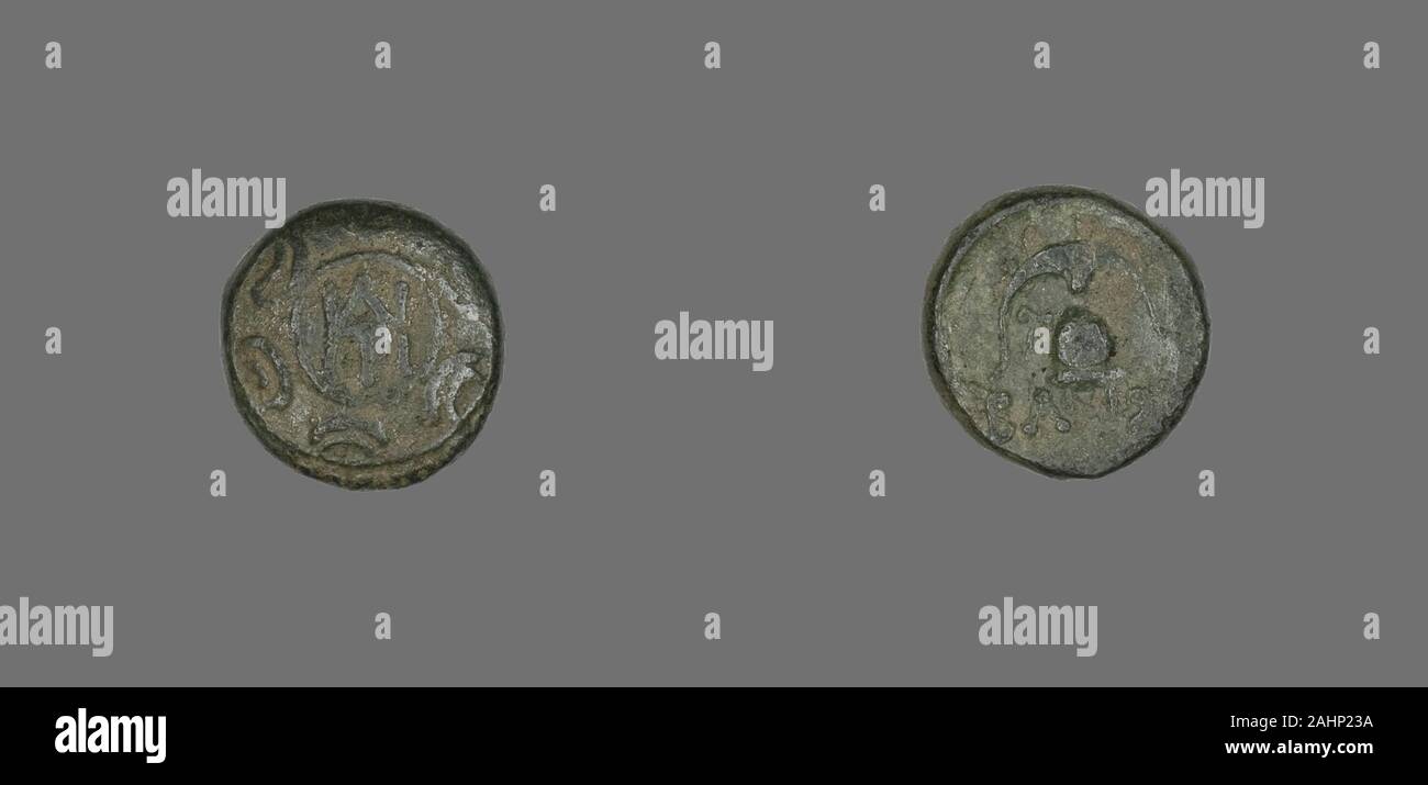 Ancient Greek. Coin Depicting a Shield. 239 BC–229 BC. Greece. Bronze ...