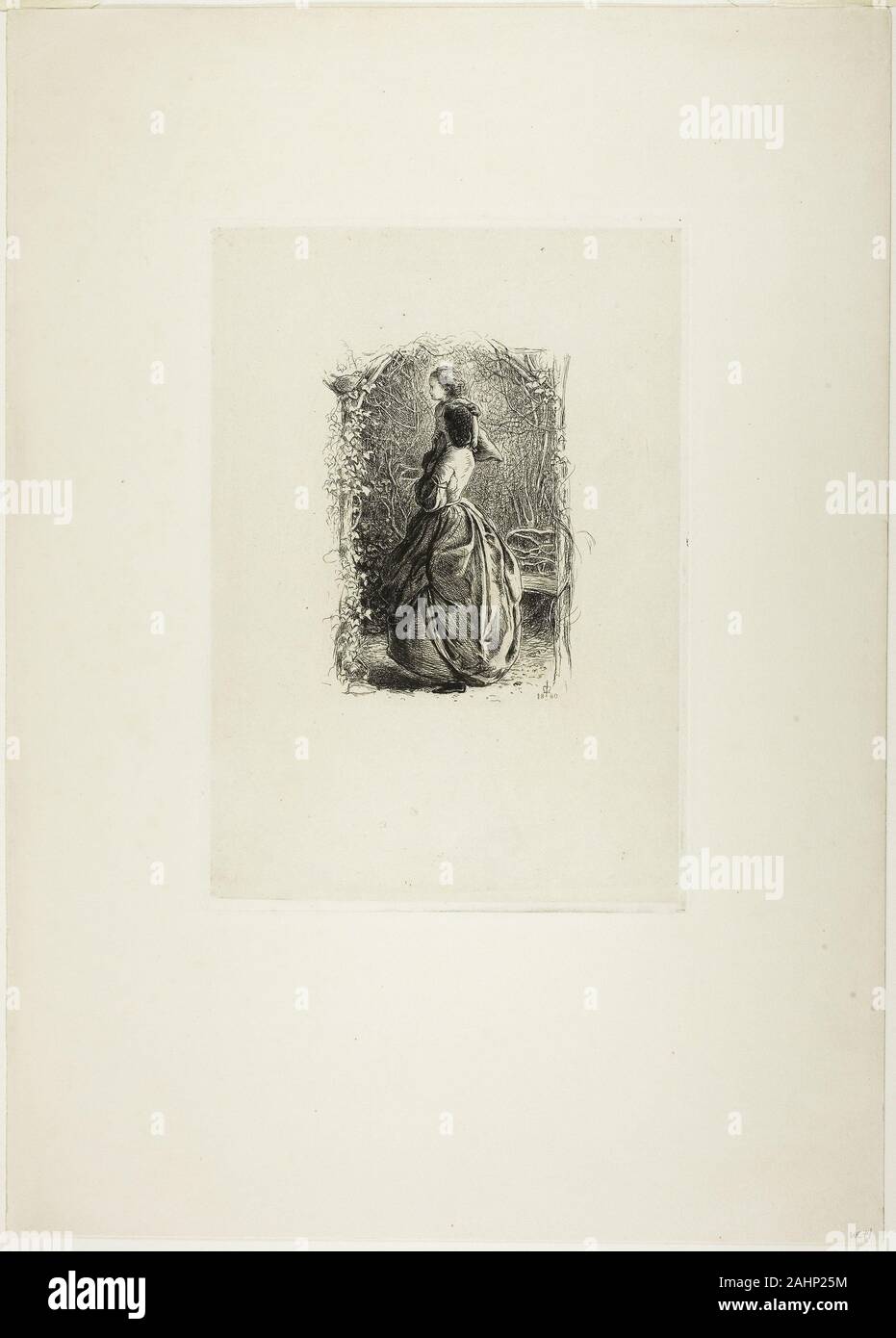 Sir John Everett Millais. Happy Springtime. 1860. England. Etching on ...