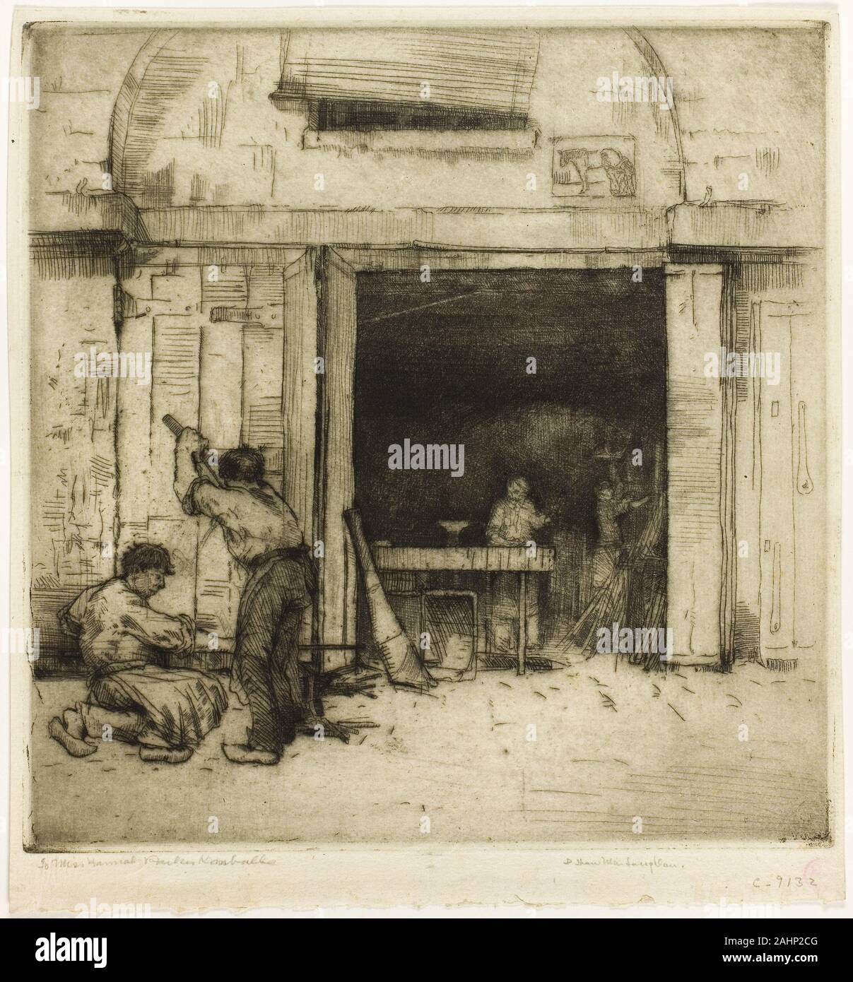 Donald Shaw MacLaughlan. The Coppersmiths. 1900. United States. Etching ...
