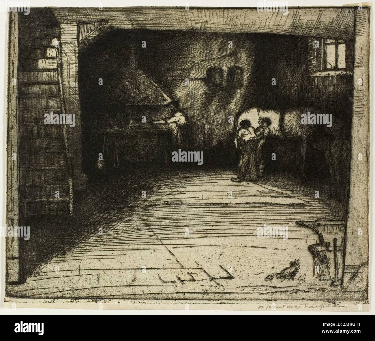 Donald Shaw MacLaughlan. Forge with the White Horse. 1900. United ...