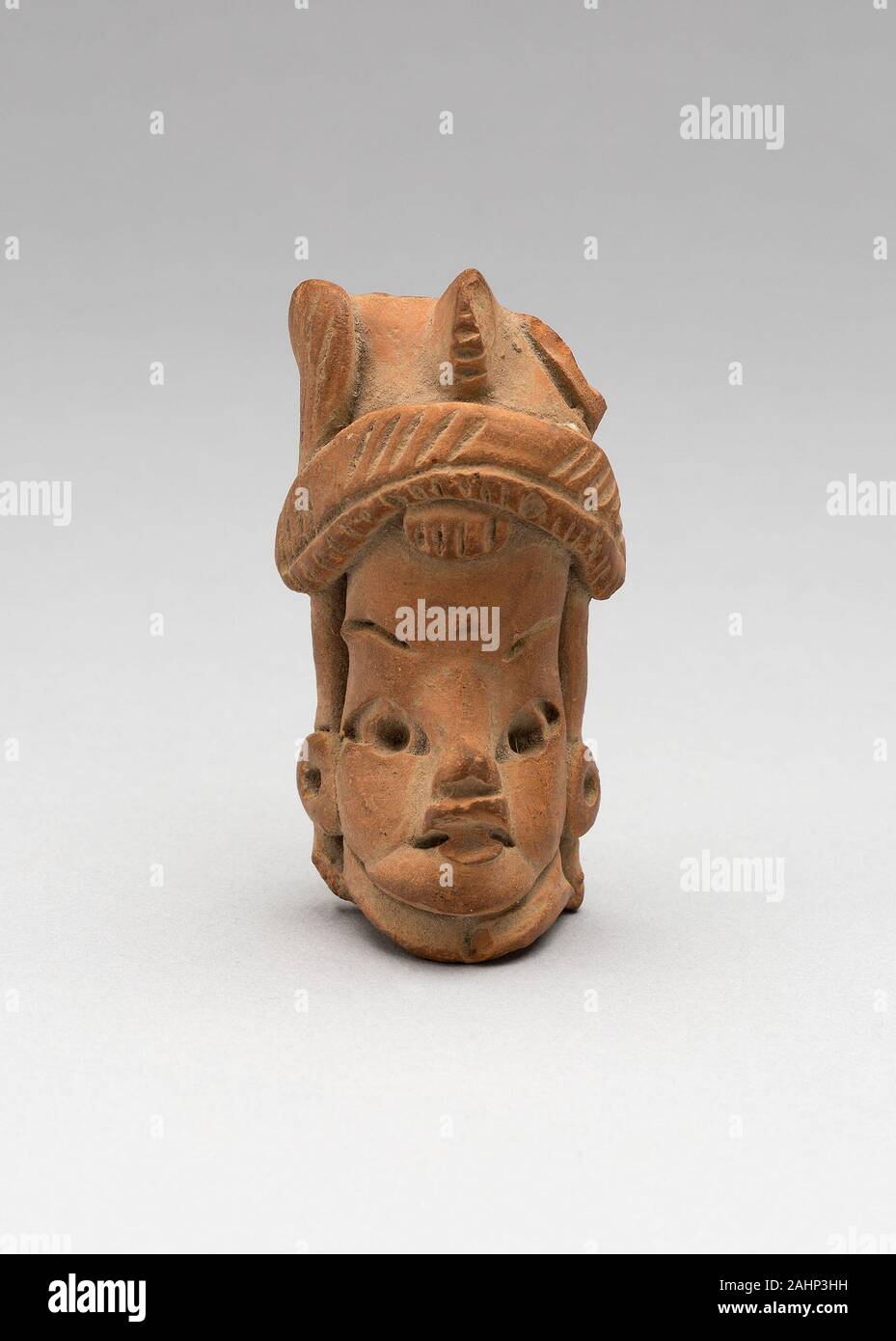 Head of a Female. 650 BC–550 BC. México. Ceramic and pigment Stock ...