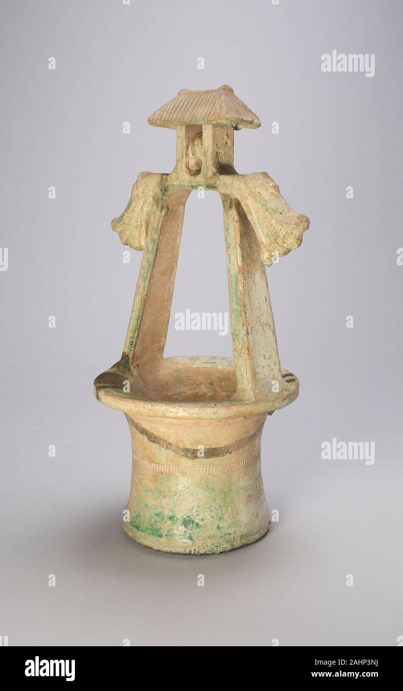 Wellhead with Dragon Heads. 25 AD–220 AD. China. Earthenware with green ...