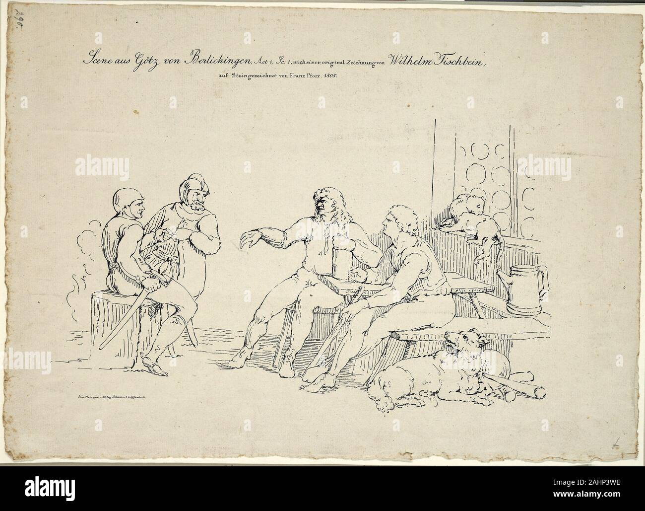 Franz Pforr. Act 1, Scene 1 from Götz van Berlichingen. 1805. Germany ...
